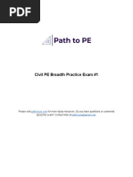 PE Civil - Structural Practice Exam | PDF | Beam (Structure) | Deep ...