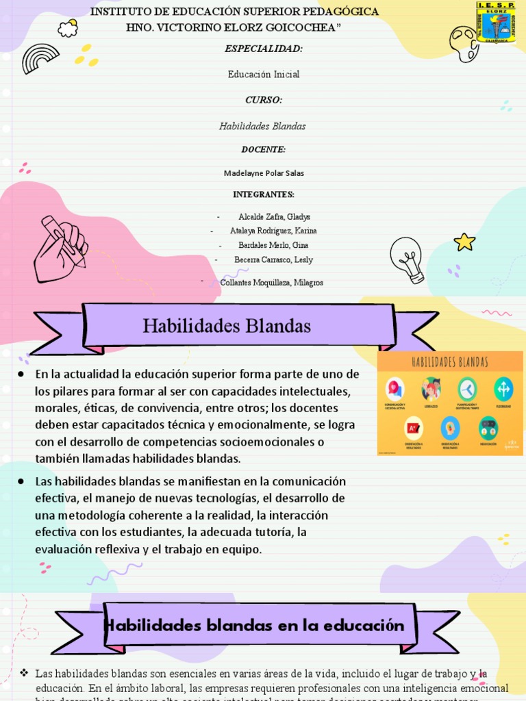 Habilidades Blandas - TERMINADA | PDF | Crecimiento personal y ...