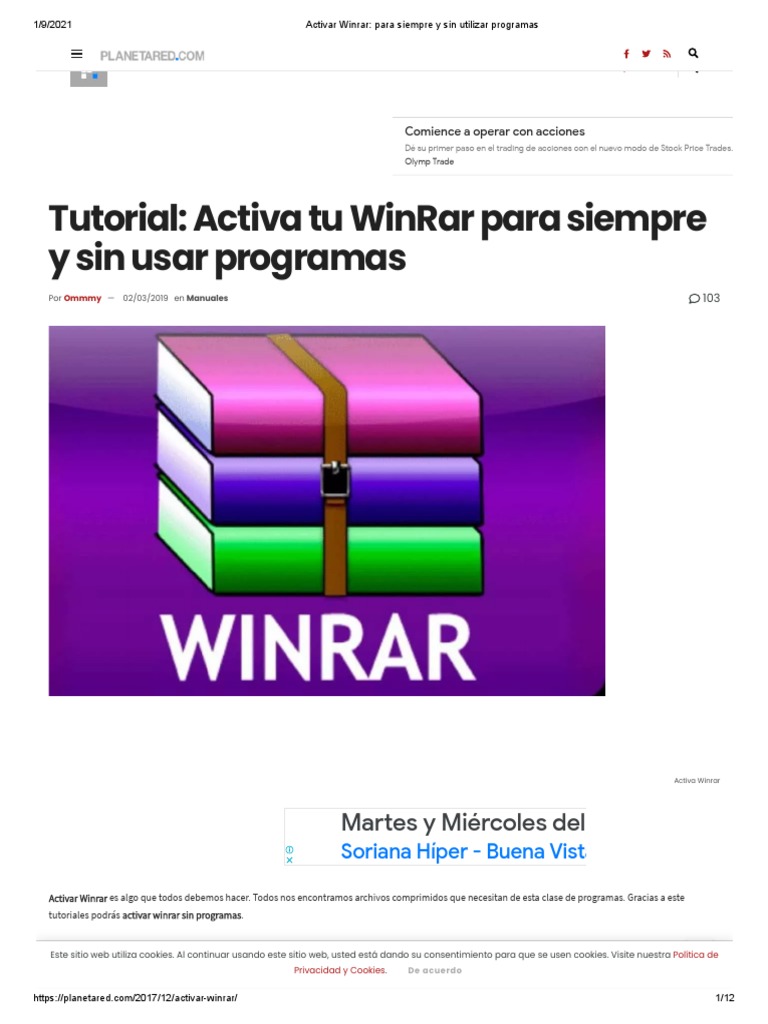 Activa WinRAR Sin Programas Fácilmente | PDF