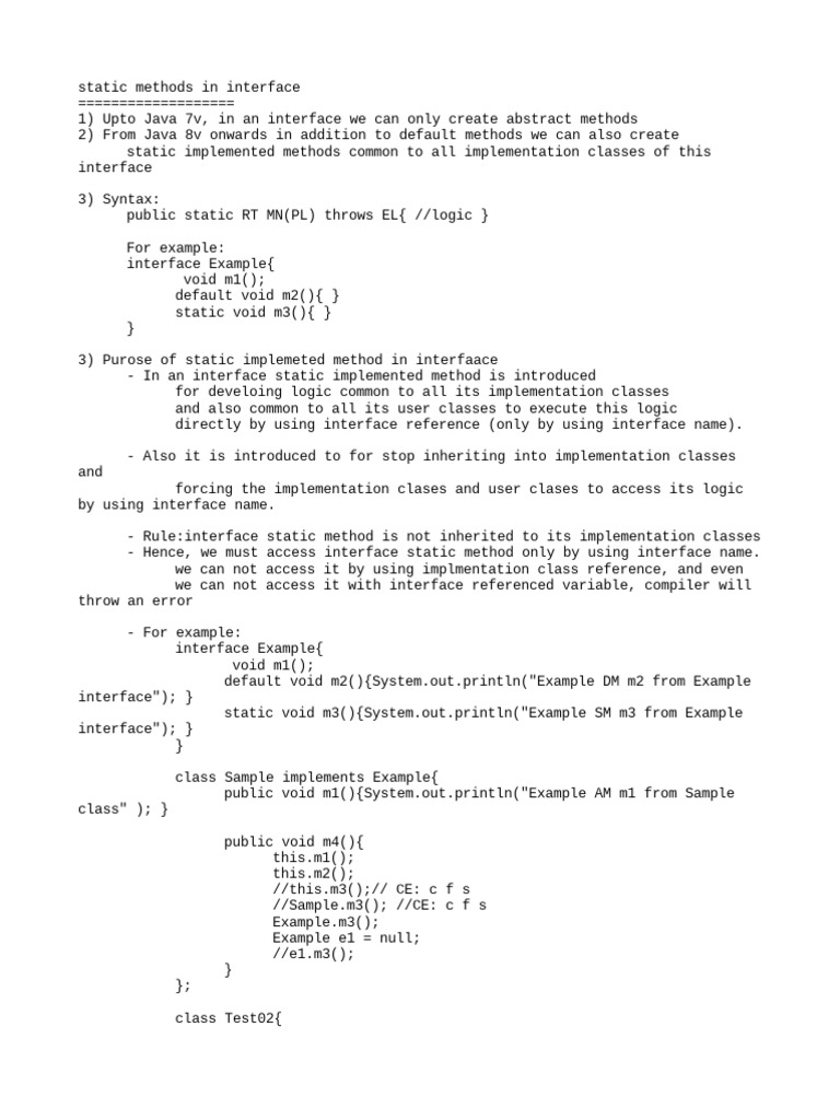 02 Staticmethod Pdf Method Computer Programming Class Computer Programming
