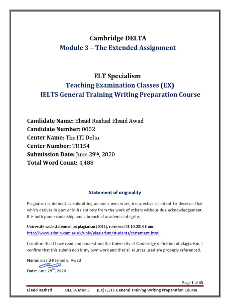 Doc1 - TR154 - 0002 - Elsaid Rashad - Delta3 - EX - 0620 | PDF | Career ...