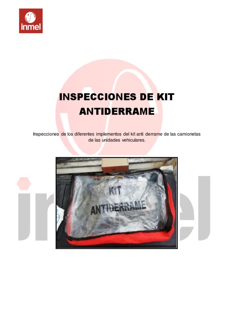 Inspeccion de Kit Antiderrame PDF | PDF