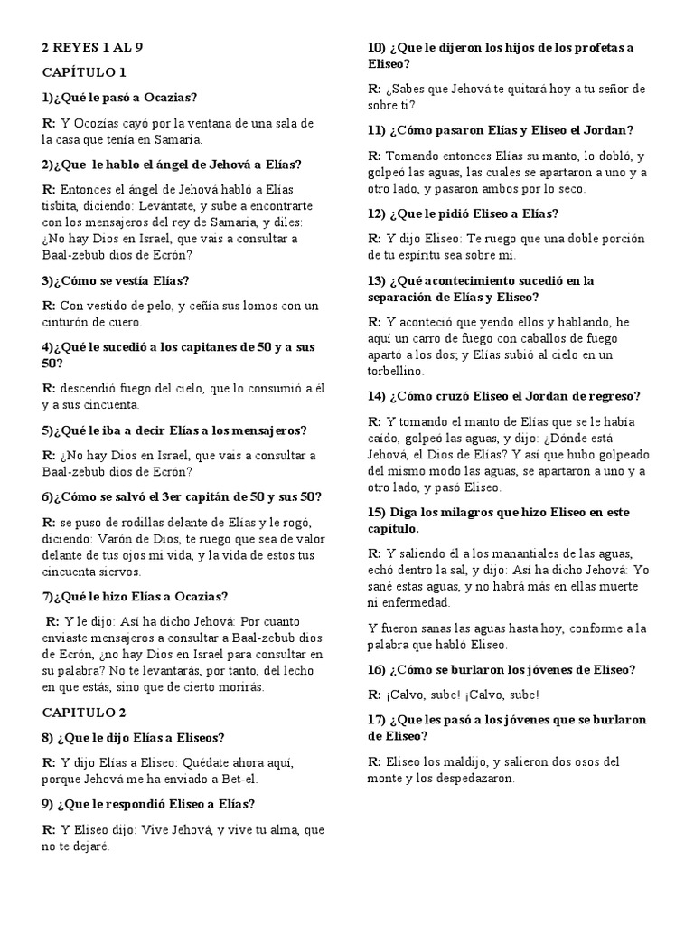 2 Reyes 1 Al 9 | PDF
