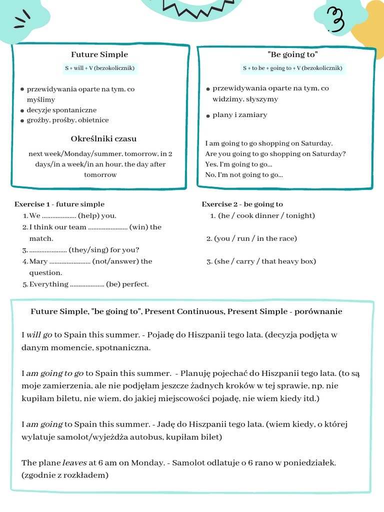 F.Simple + Be Going To PDF | PDF