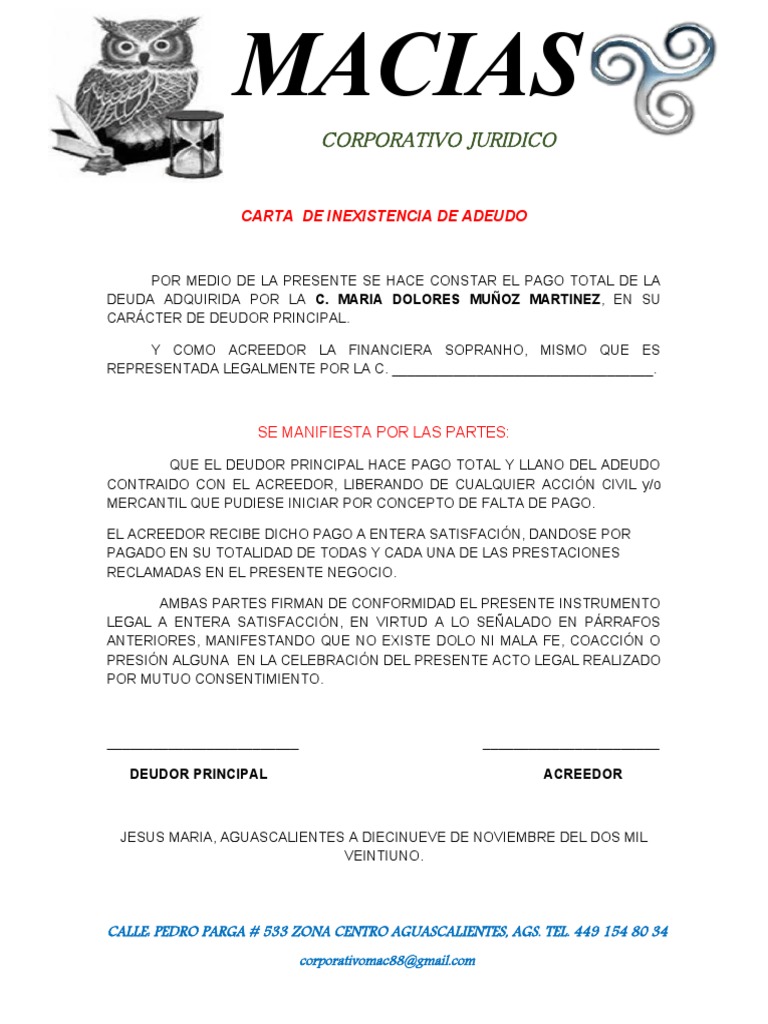 Carta Finiquito | PDF