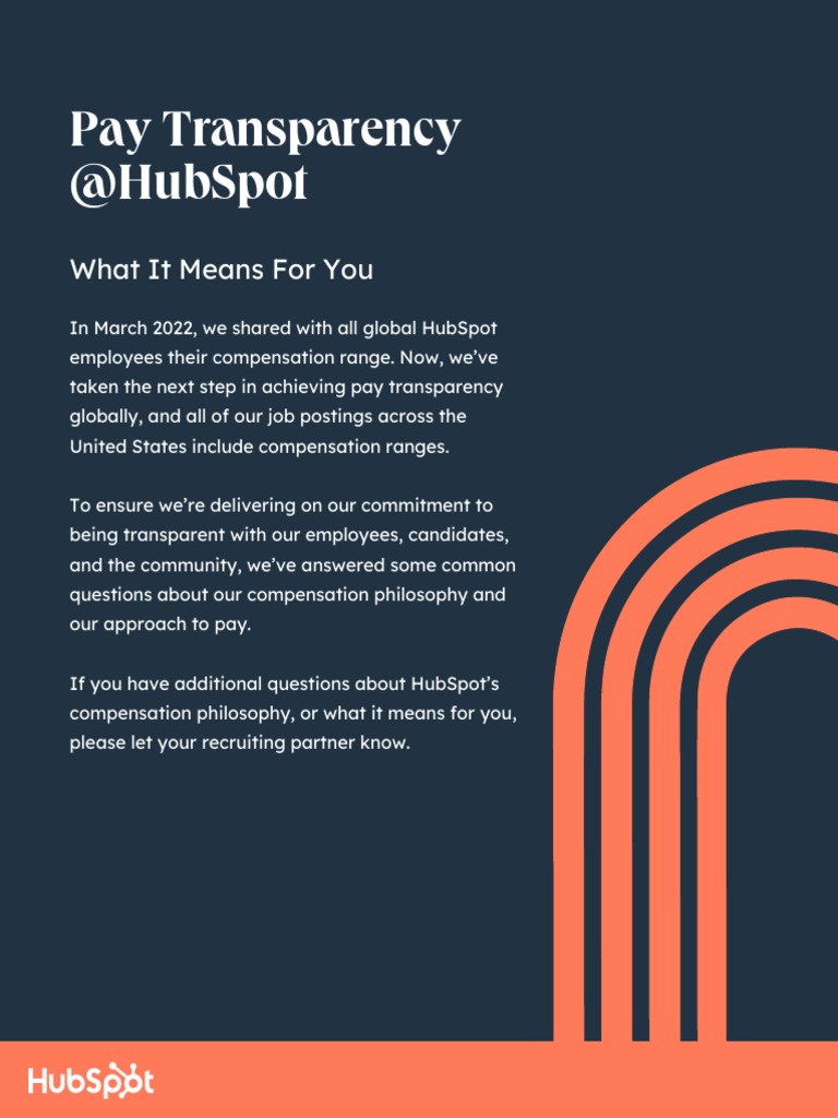 HubSpot Pay Transparency Guide | PDF