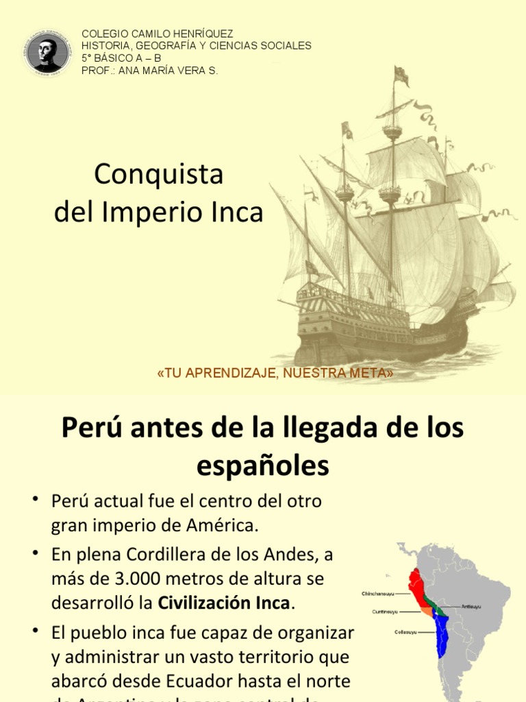 Conquista del Imperio Inca: Resumen Escolar | PDF | Historia
