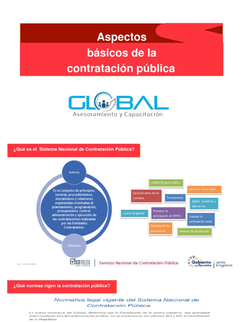 1 Aspectos Basicos de La Contratacion Publica PDF | PDF