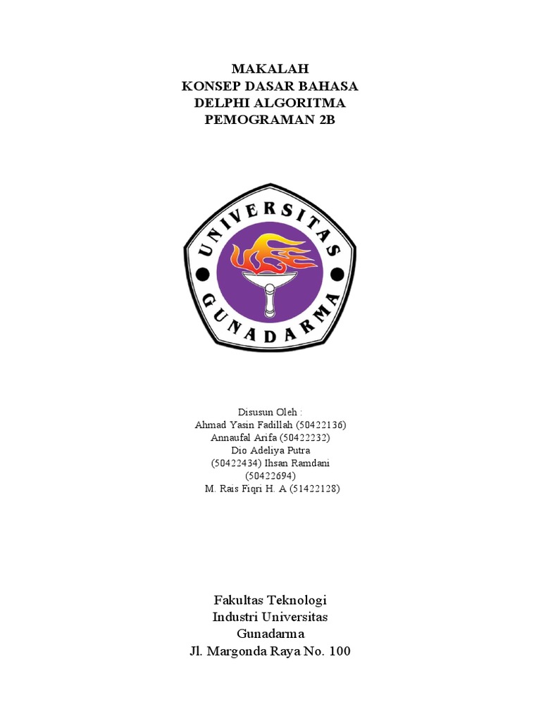 Konsep Dasar Bahasa Delphi | PDF