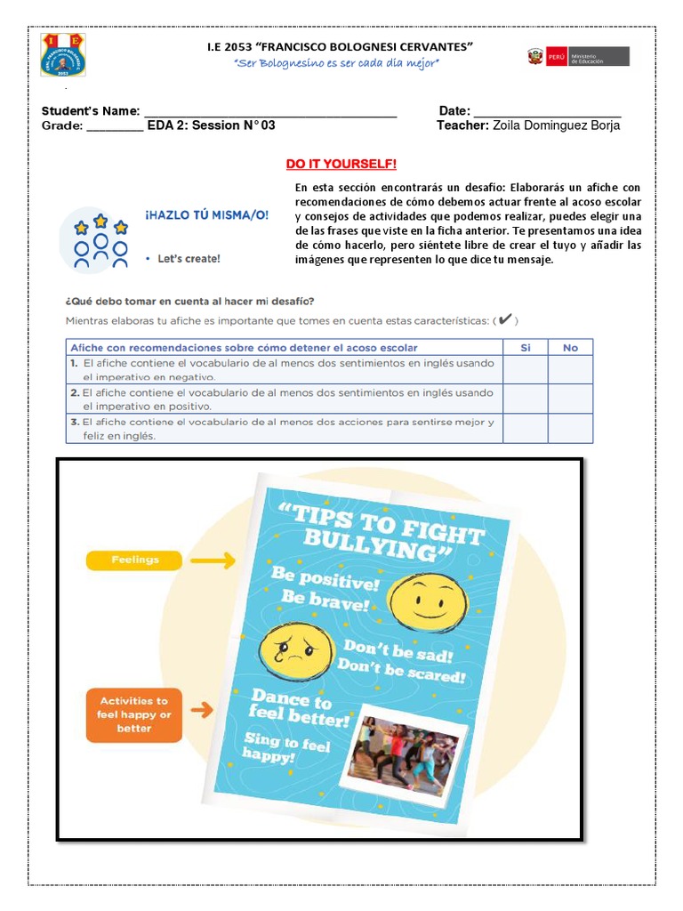 Eda 2 Ficha 3 Ciclo Vi Do It Yourself | PDF