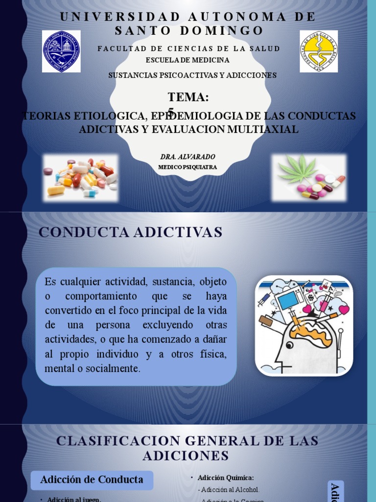 Conductas Adictivas | PDF | La dependencia de sustancias | Despachador de drogas