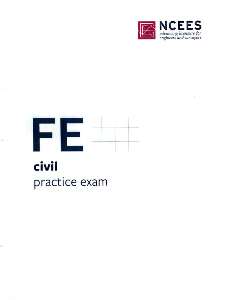 FE Civil Practice Exam | PDF | Applied And Interdisciplinary Physics ...