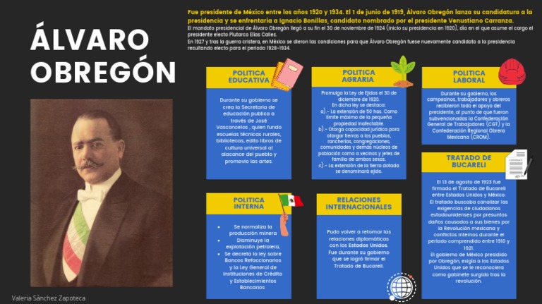 Gobierno de Álvaro Obregón PDF | PDF | México | América del Norte