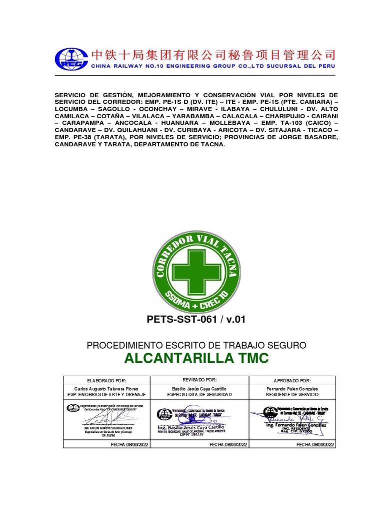 Pets 061 Alcantarilla TMC PDF | PDF