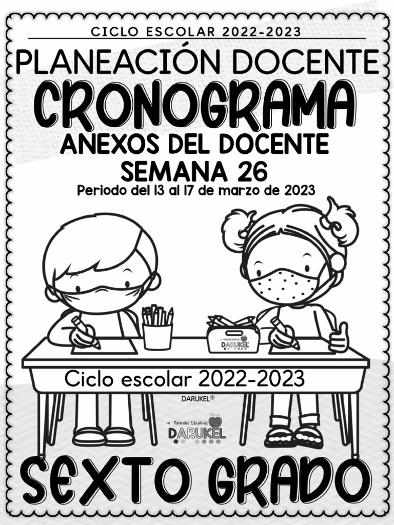 6º Sem26 Anexos Planeación Docente Darukel | PDF