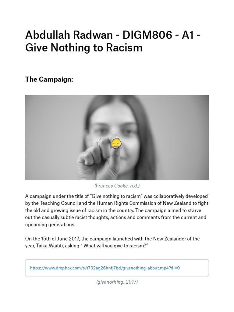 Abdullah Radwan - DIGM806 - A1 - Give Nothing To R | PDF | Narrative