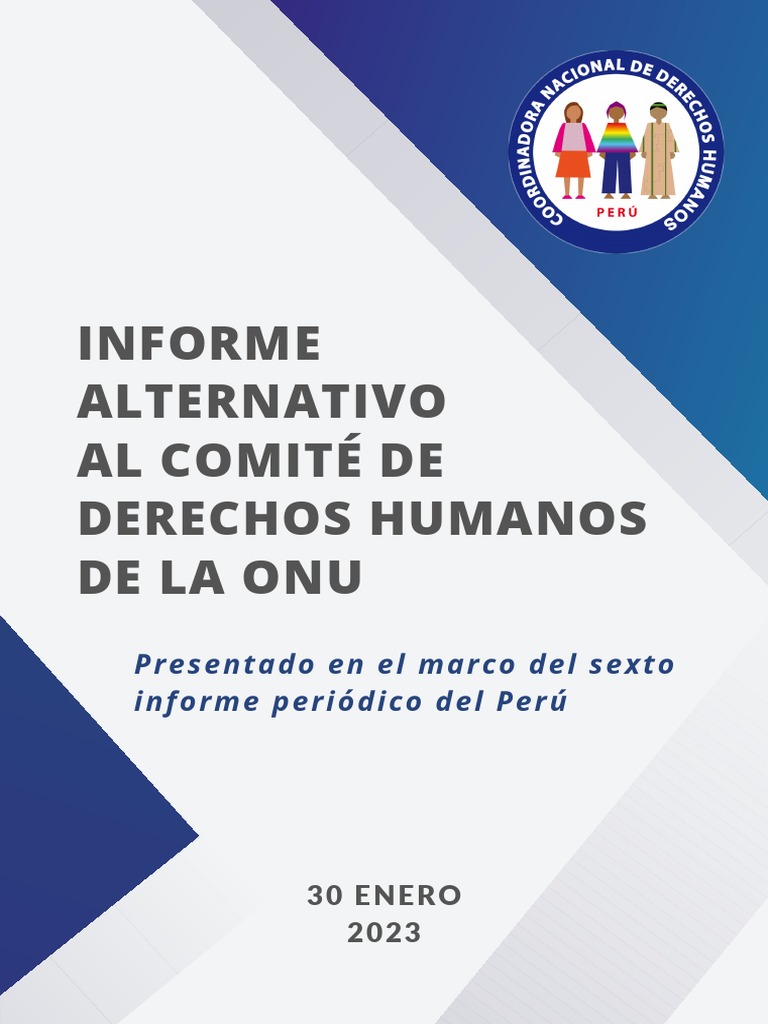 Informe Alternativo al Comité de Derechos Humanos ONU 2023 | PDF ... Informe Alternativo al Comité de Derechos Humanos ONU 2023 | PDF ...