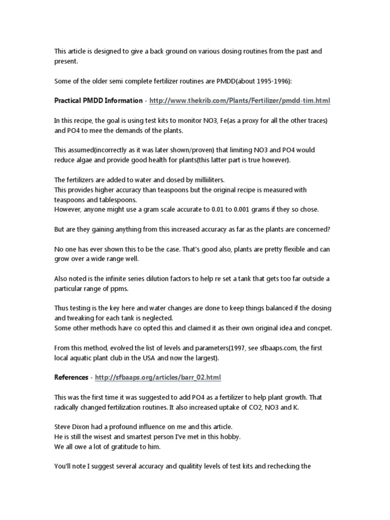 Tom Barr | PDF | Plants | Water