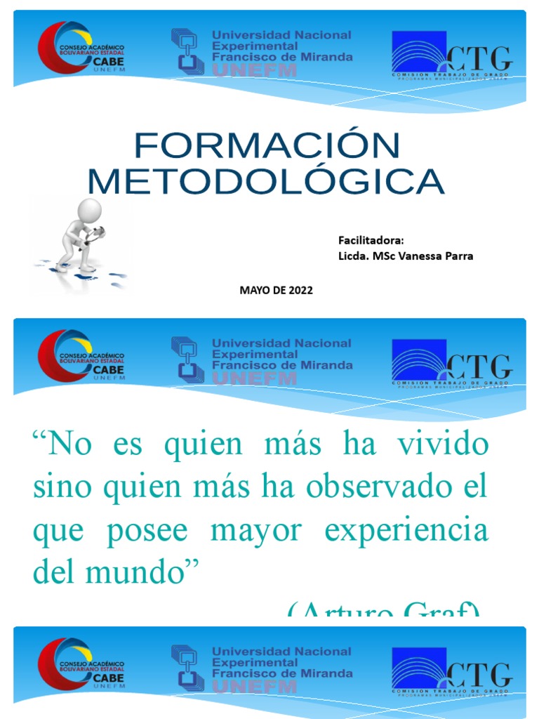 Formación Metodológica CABE-UNEFM | PDF | Alimentos | Conocimiento