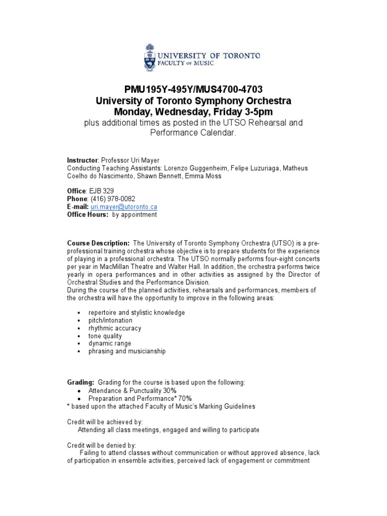 UTSO Syllabus 2022 2023 PDF | PDF | Orchestras | Clothing