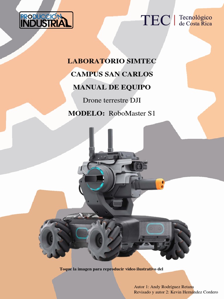 Manual de Uso RoboMaster S1 DJI | PDF | Cargador de batería | Infrarrojo
