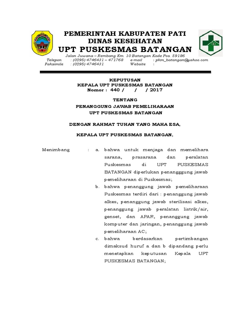 SK PJ Pemeliharaan | PDF