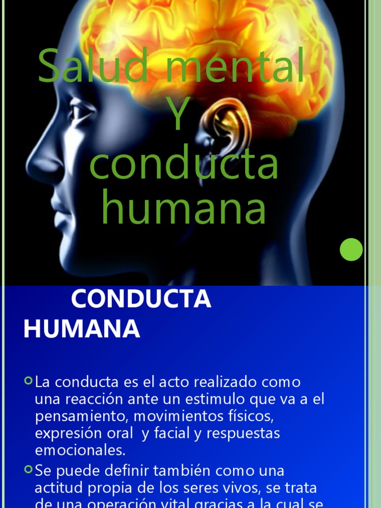 Salud y Conducta Humana | PDF | Comportamiento | Salud mental