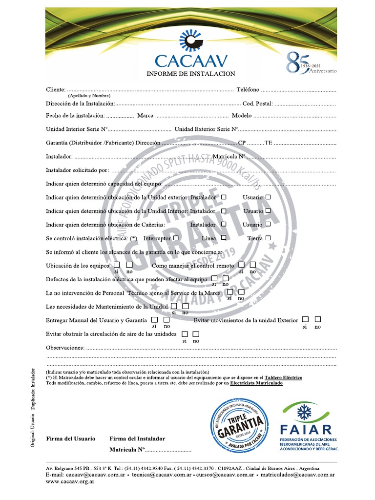 Informe de Instalacion PDF | PDF