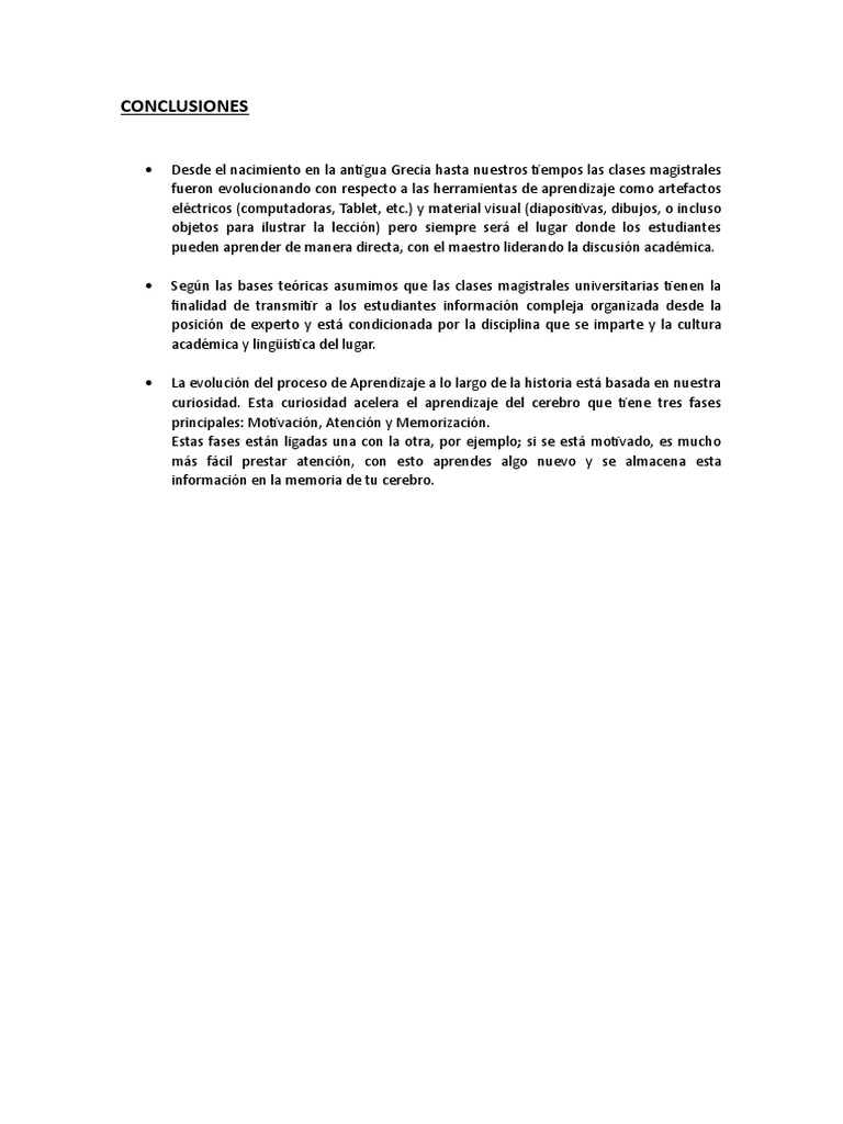CONCLUSIONES | PDF