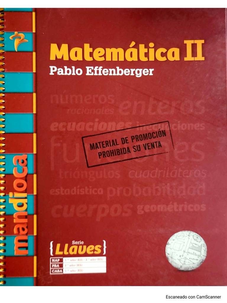 Matemática II Pablo Effenberger-Mandioca PDF | PDF