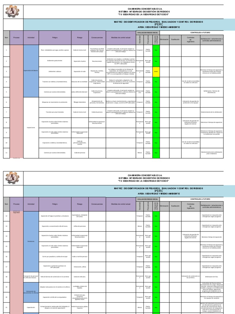 IPERC - Ejemplo | PDF