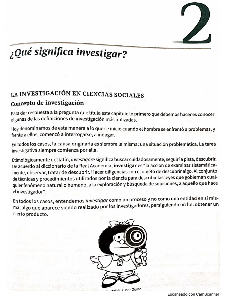 Que Significa Investigar PDF | PDF