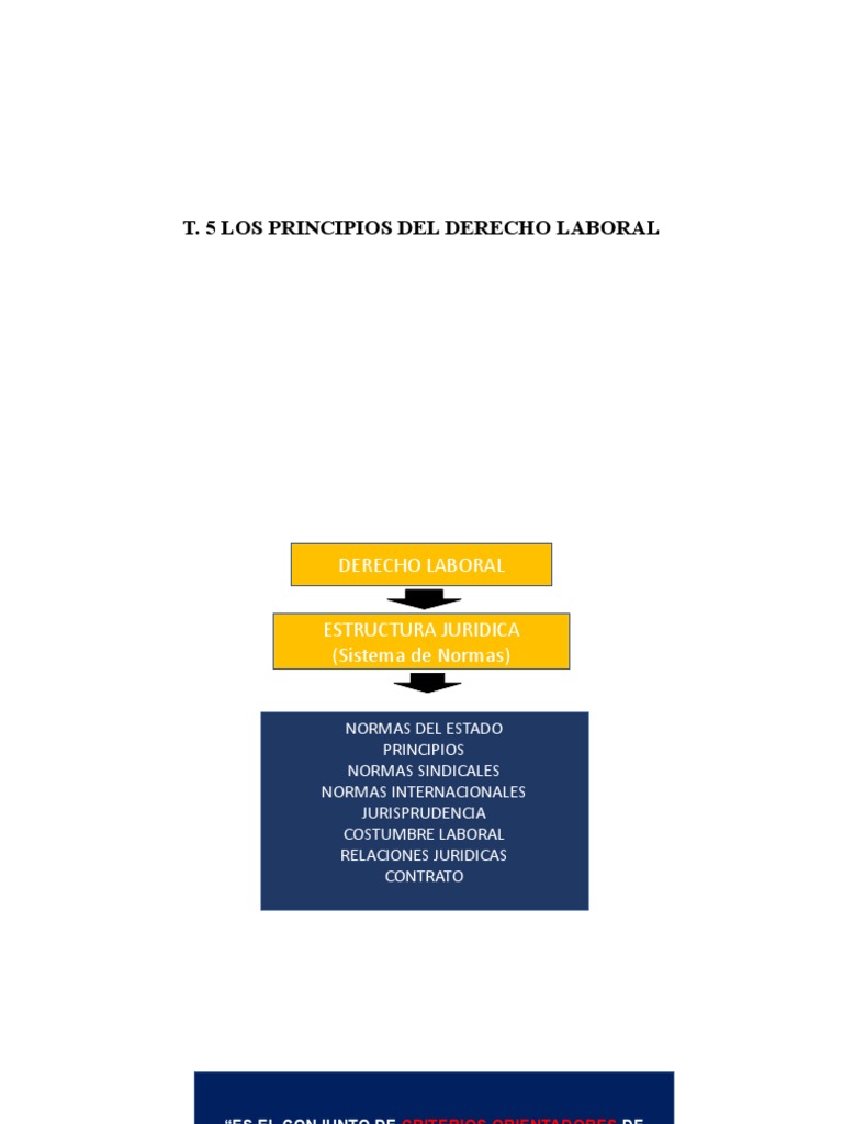 Principios Del Derecho Laboral Pdf
