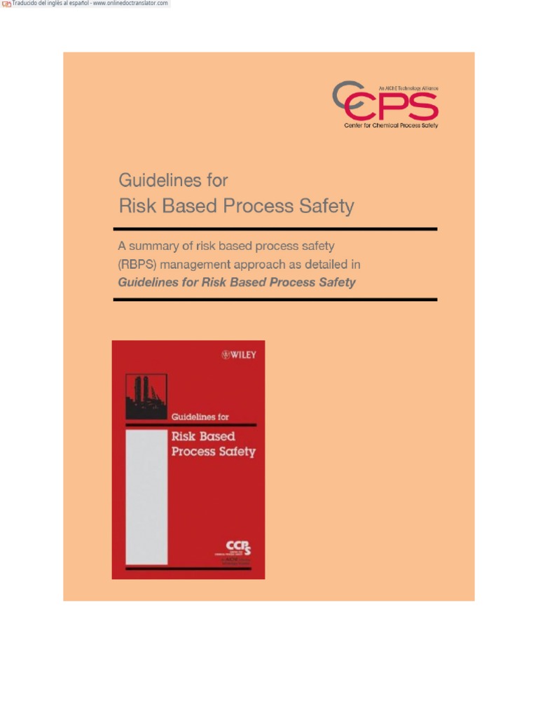 GUIA CCPS SEGURIDAD PROCESOSoverview-of-risk-based-06-25-14.en - Es PDF | PDF