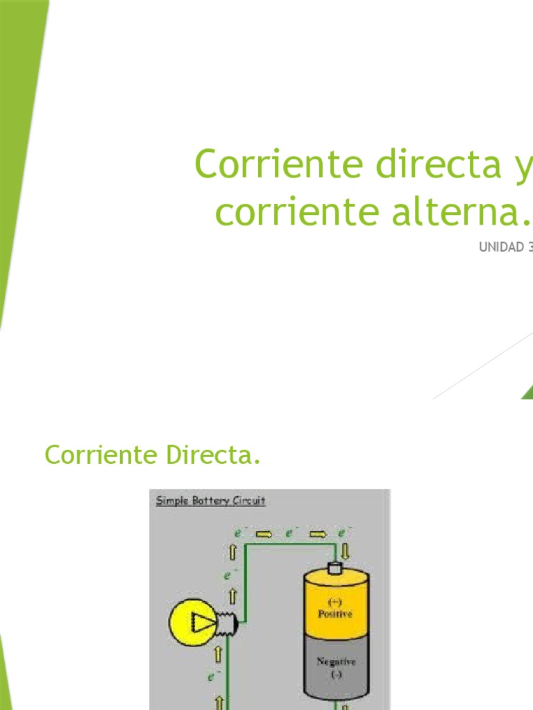 Unidad 3 Corriente Directa y Corriente Alterna | PDF