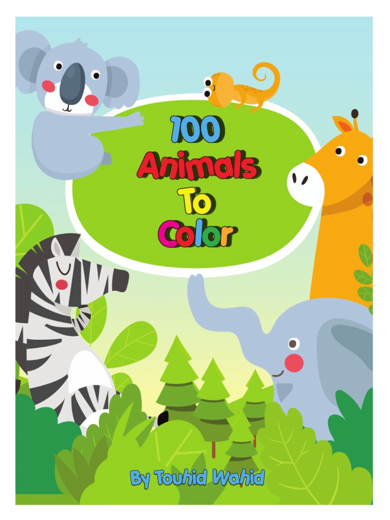 100 Animals To Color | PDF | Organisms