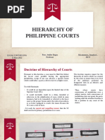 Philippine Court Hierarchy Explained | PDF | Supreme Courts | Jurisdiction