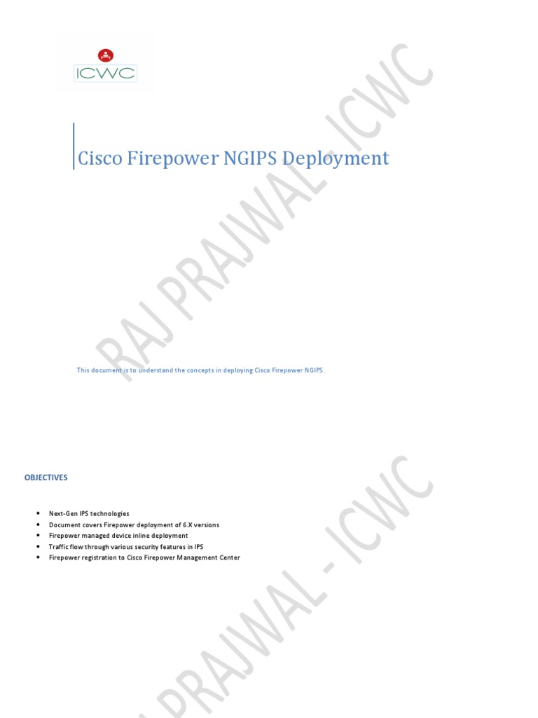 Cisco Firepower NGIPS Guide | PDF | Firewall (Computing) | Security