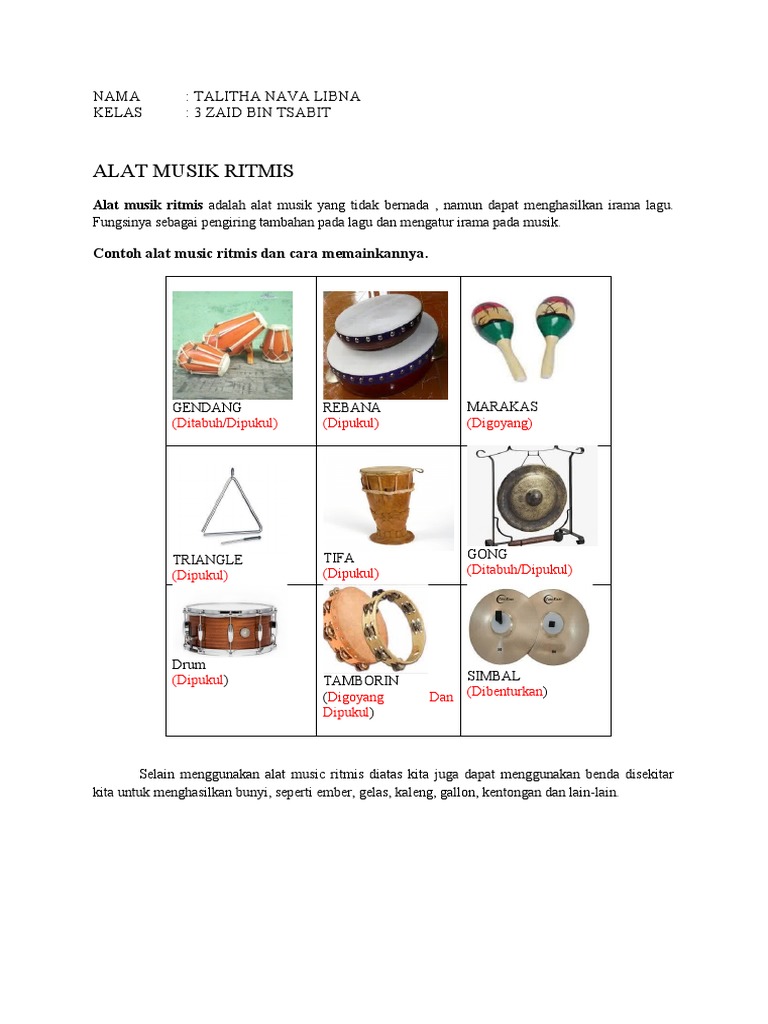 Alat Music Ritmis | PDF
