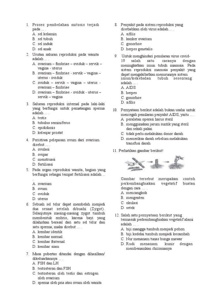 Soal MID IPA Kelas 9 Semester 1 2022-2023 | PDF