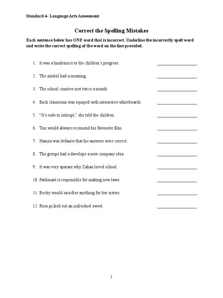 Standard 4 - Language Arts Assessment PDF | PDF