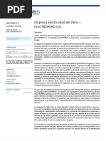 Electro Oriente S.A RUC: 20103795631 Responsable: Economista Nestor Enrique Del Castillo ...