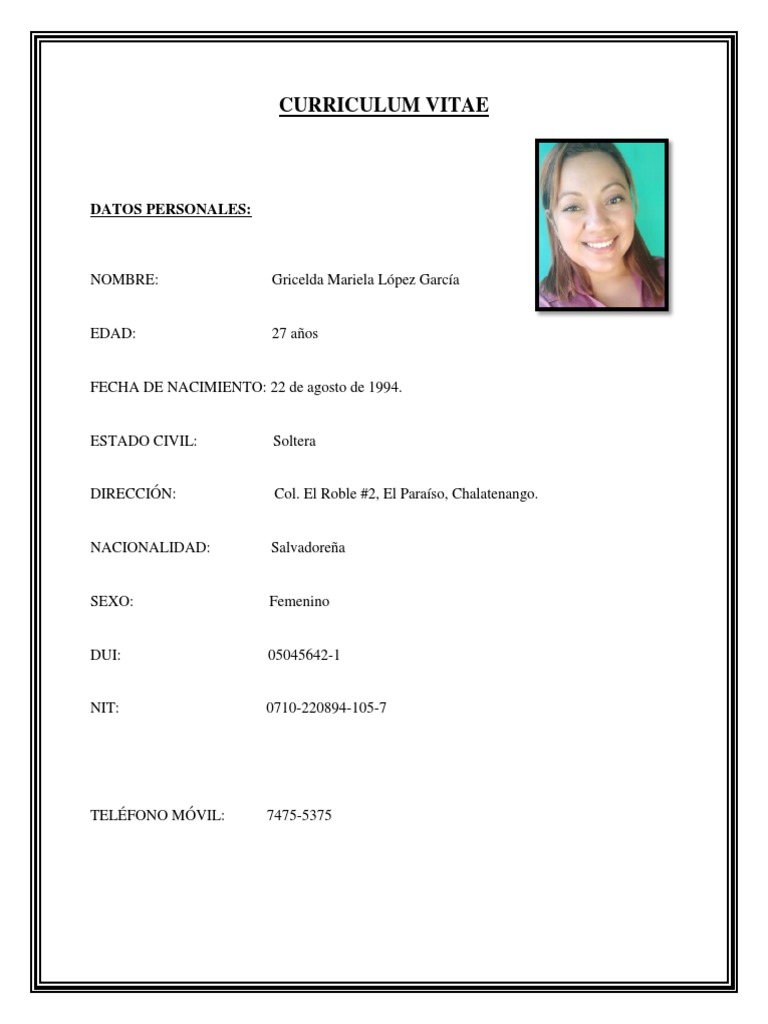 CURRICULUM VITA Griselda Lopez PDF | PDF