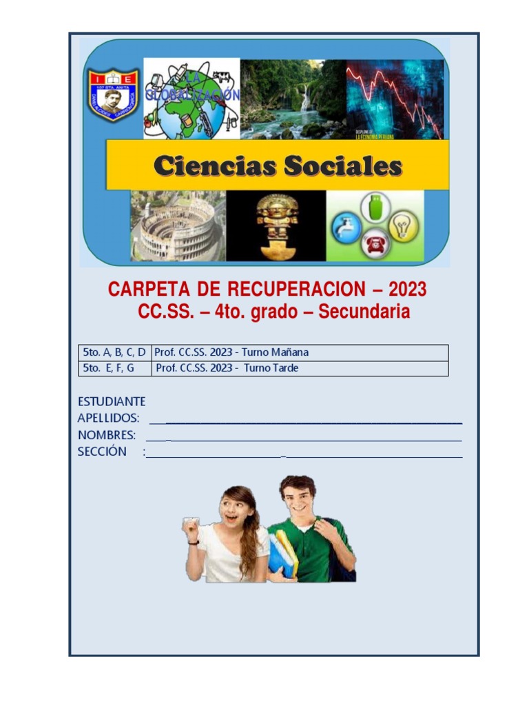 Carpeta de Recuperación CCSS 4to PDF | PDF | Biodiversidad