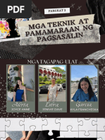 Mga Teknik at Pamamaraan NG Pagsasalin | PDF