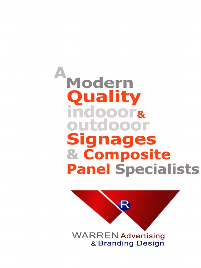 Signage Profile 2021 PDF | PDF