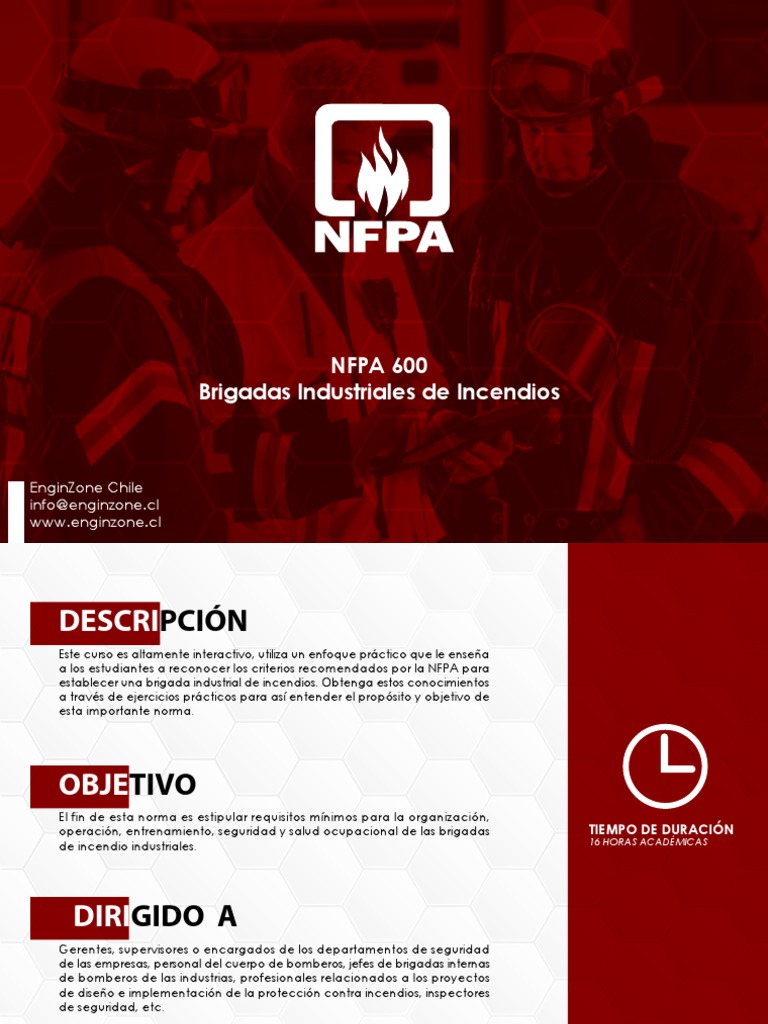 Ficha Técnica NFPA 600 Brigadas Insdustriales de Incendios | PDF