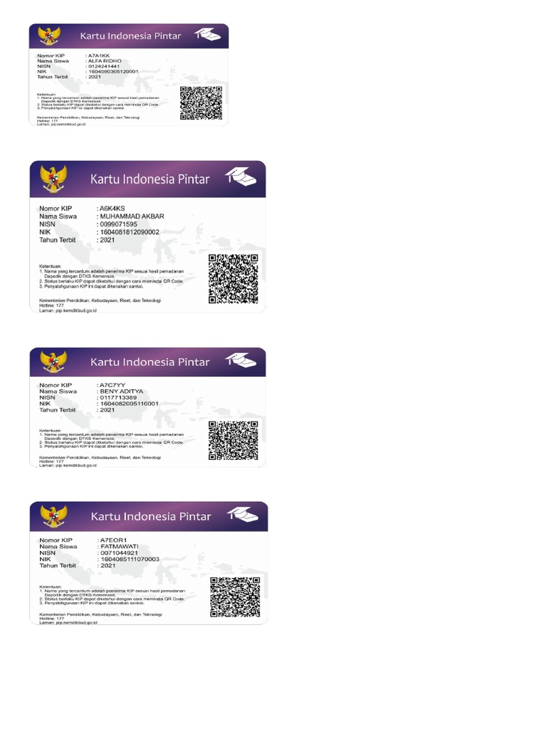 Kartu PIP | PDF