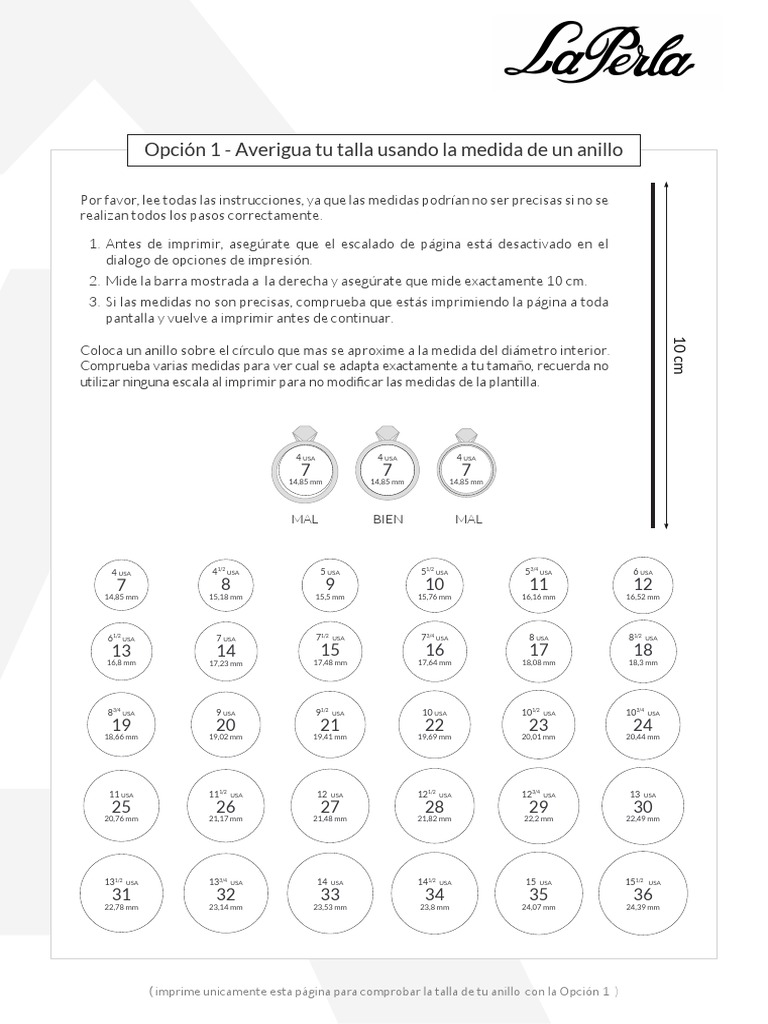 Cómo medir tu talla de anillo | PDF | Hogar, jardinería y bricolaje