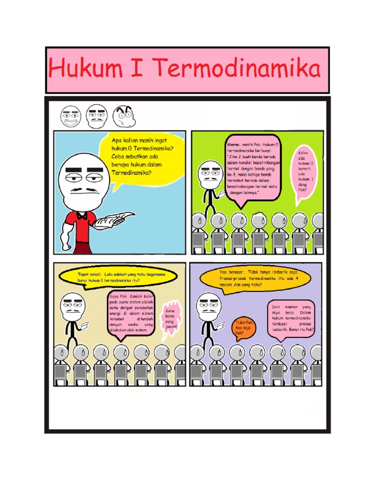 Komik Hukum 1 Termodinamika | PDF